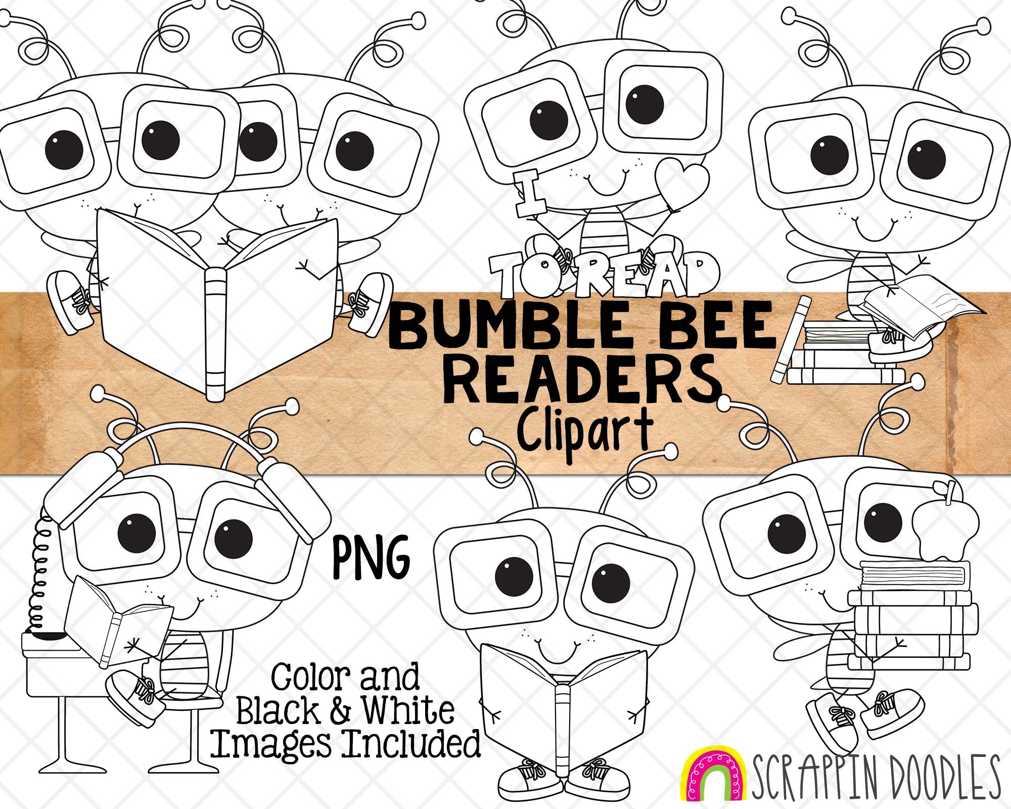 Bumble Bee ClipArt Bundle – Scrappin Doodles