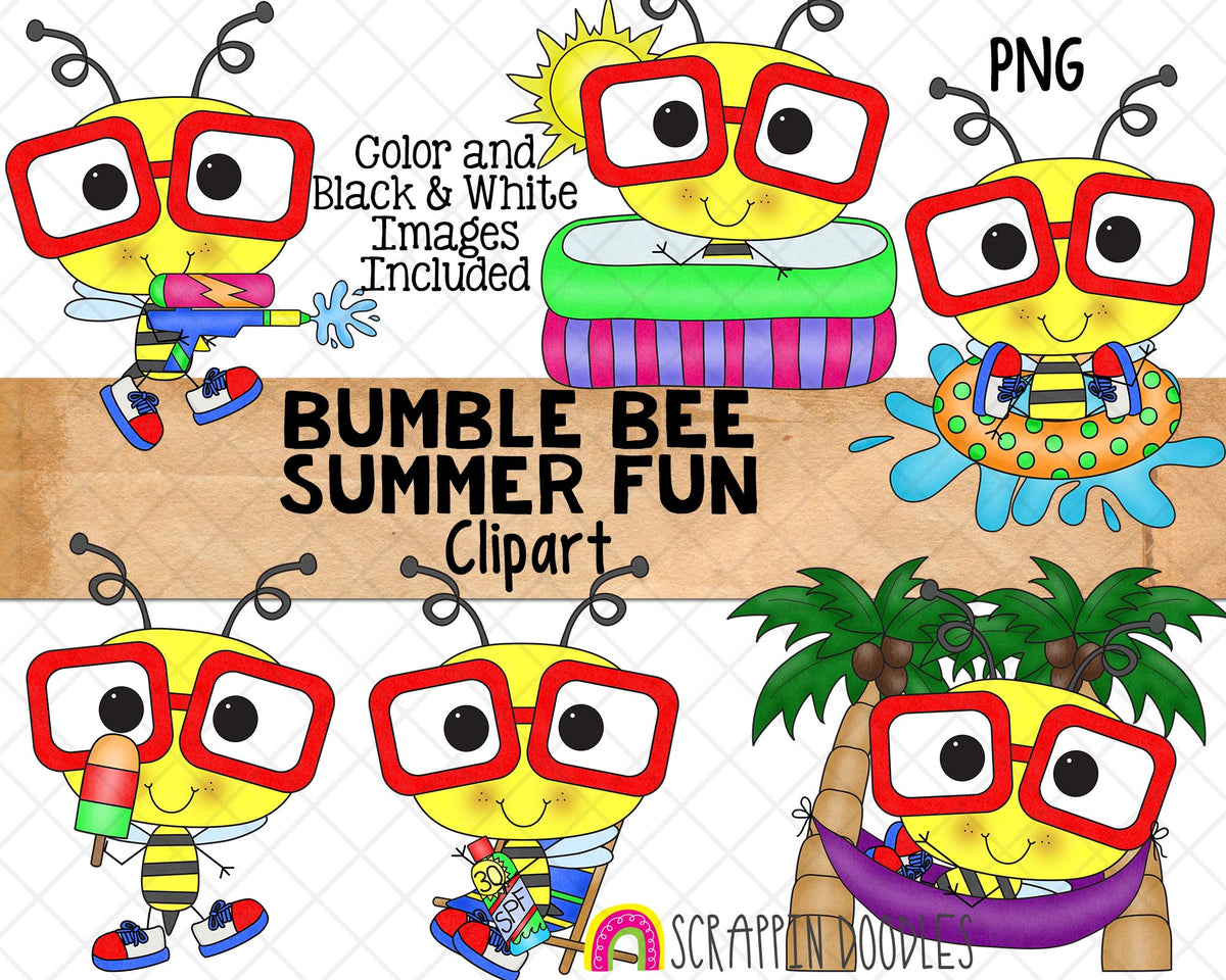 Bumble Bee ClipArt Bundle – Scrappin Doodles