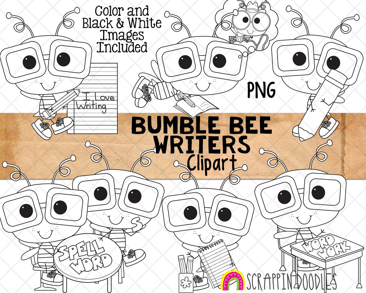 Bumble Bee ClipArt Bundle – Scrappin Doodles