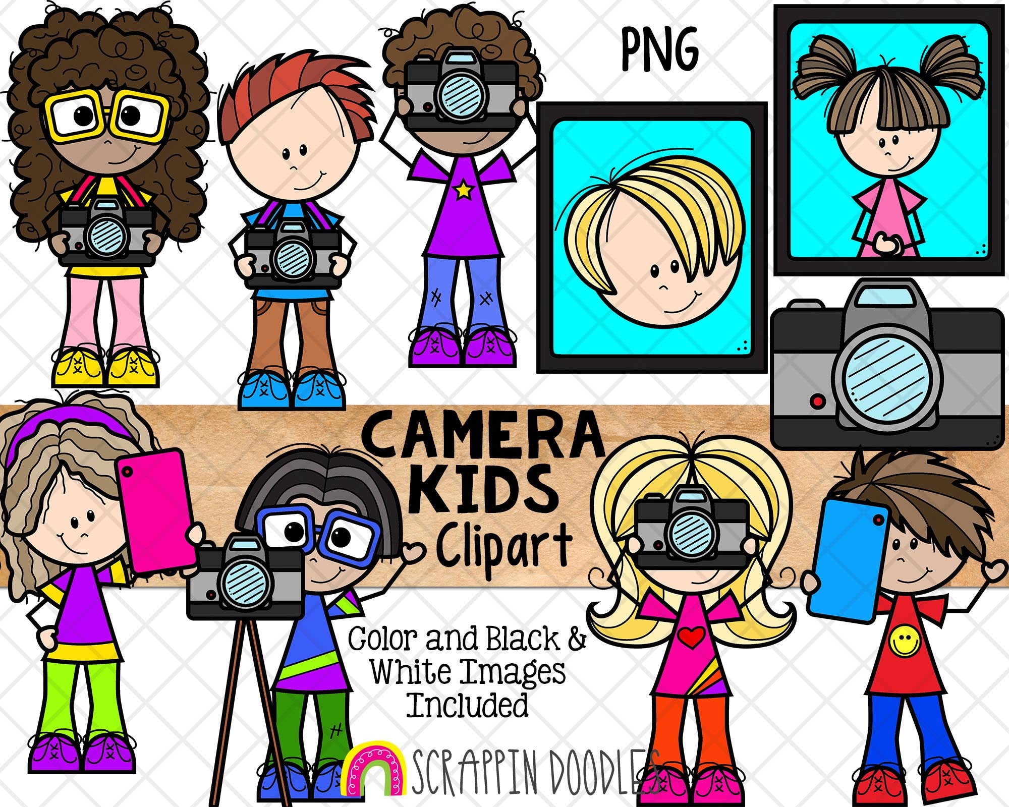 Camera Clip Art Black And White Png