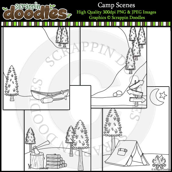 Camp Scenes – Scrappin Doodles