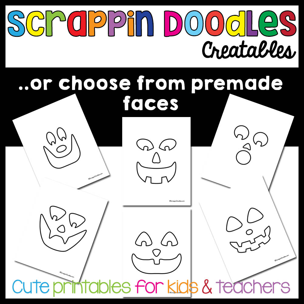 Create a Jack O Lantern Craft {Print, Color, Cut & Paste – Scrappin Doodles