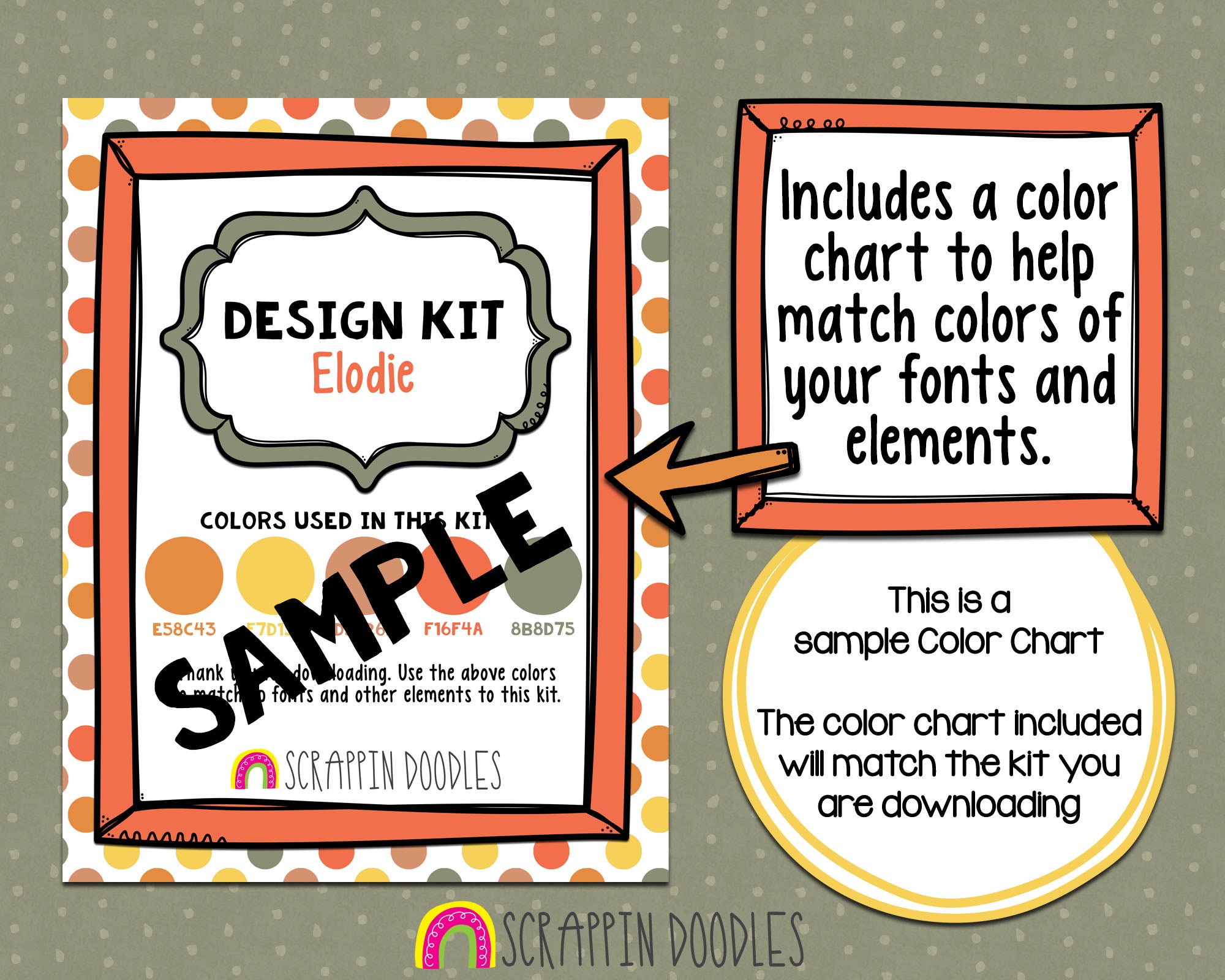 Sunflower Design Kit - Cover Page Templates - Planner Frames and Backg ...