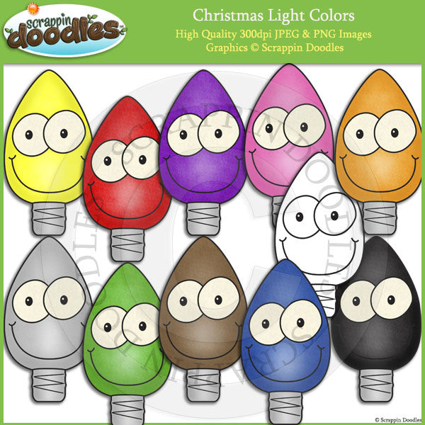 Christmas Light Bulb Clipart