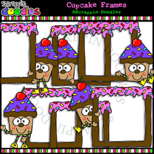 Cupcake Frames – Scrappin Doodles