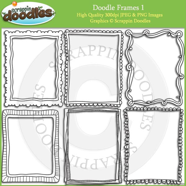 Doodle Frames 1 – Scrappin Doodles