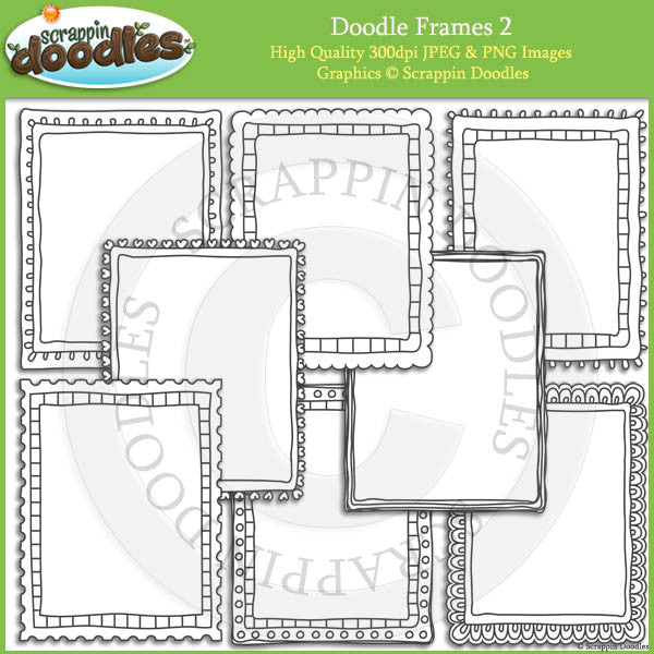 Doodle Frames 2 – Scrappin Doodles