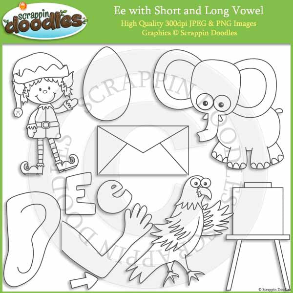 E - Short and Long Vowel – Scrappin Doodles