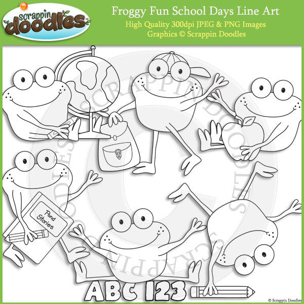 Froggy Fun School Days – Scrappin Doodles