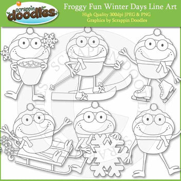 Froggy Fun Winter Days – Scrappin Doodles