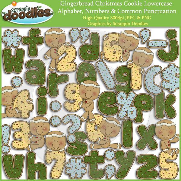 Gingerbread Christmas Cookie Alphabet – Scrappin Doodles