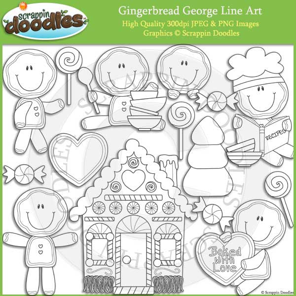 Gingerbread George – Scrappin Doodles
