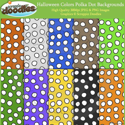 Halloween Polka Dot Background