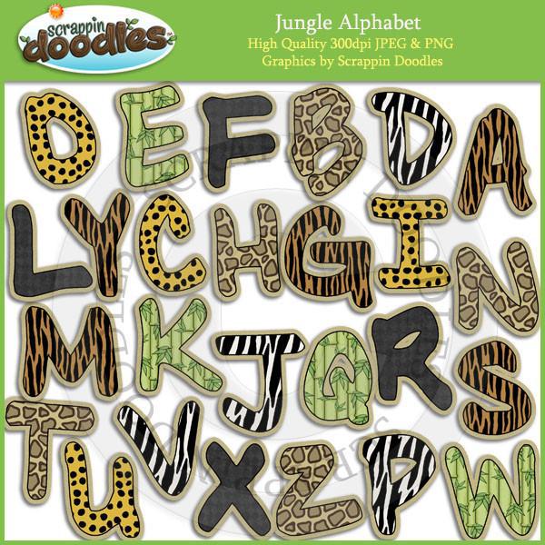 Jungle Alphabet – Scrappin Doodles