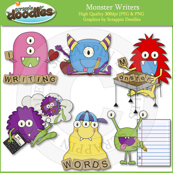 Monster Writers – Scrappin Doodles
