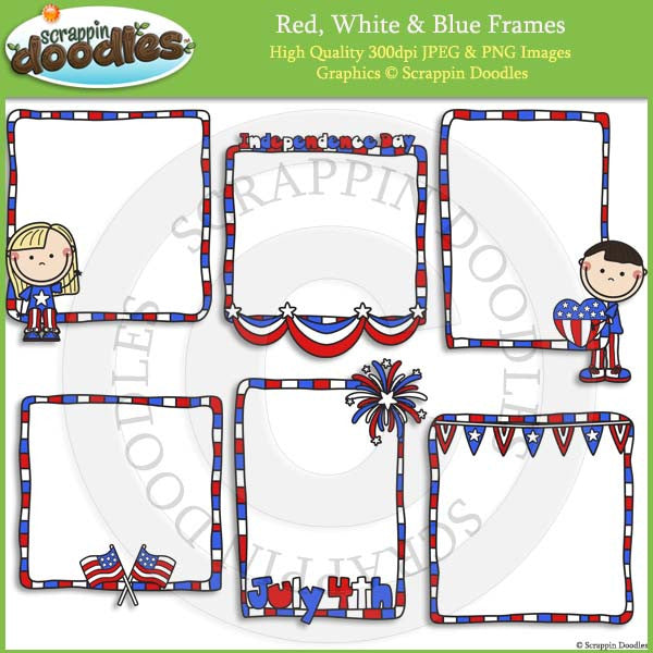 Red White And Blue Frame