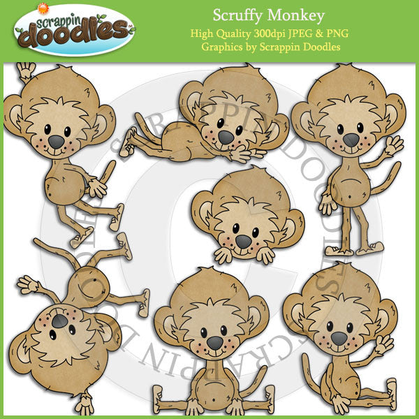 Scruffy Monkey – Scrappin Doodles