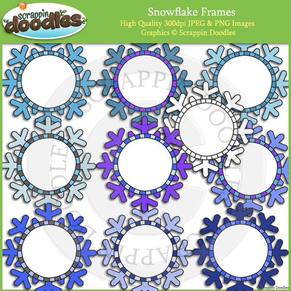 Snowflake Frames – Scrappin Doodles