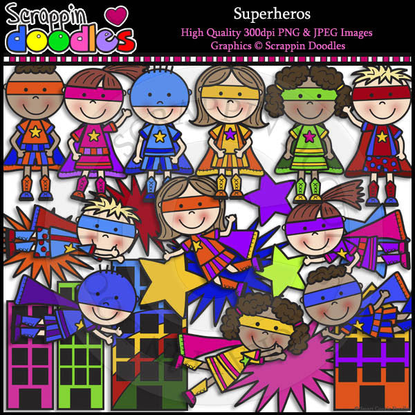 Superheros – Scrappin Doodles
