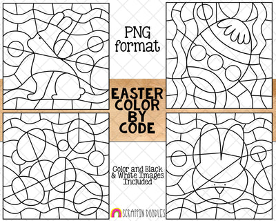 Easter Color By Code Templates – Scrappin Doodles
