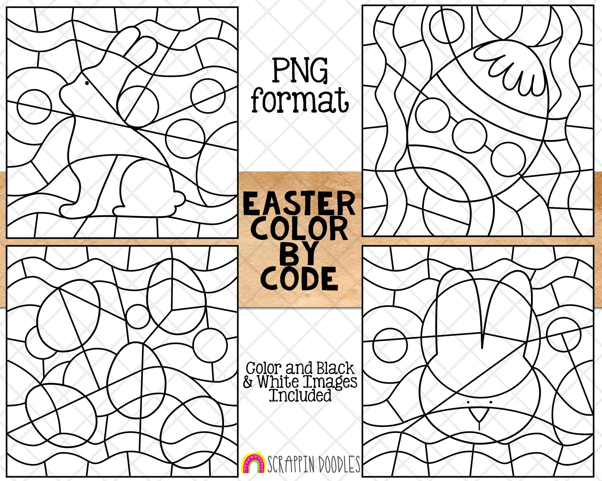 Easter Color By Code Templates – Scrappin Doodles