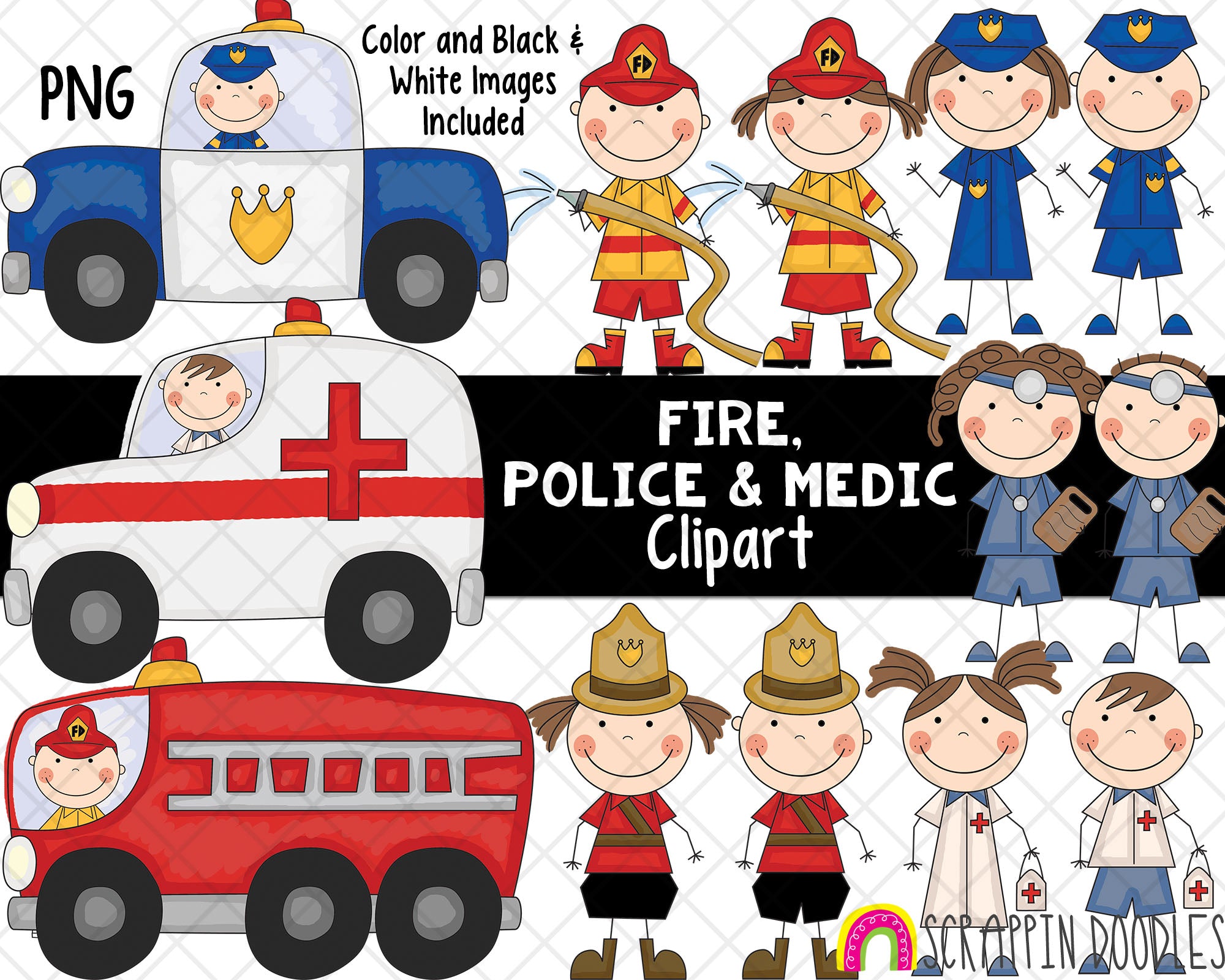 Fire Police and Medic ClipArt - Fire Fighter Clipart - RCMP Clipart ...