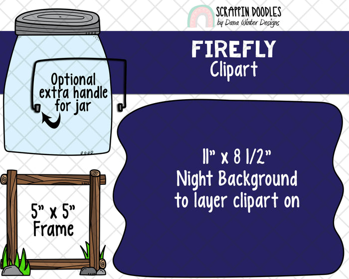 Firefly ClipArt - Hand Drawn Lightning Bug - Create an Insect Scene ...