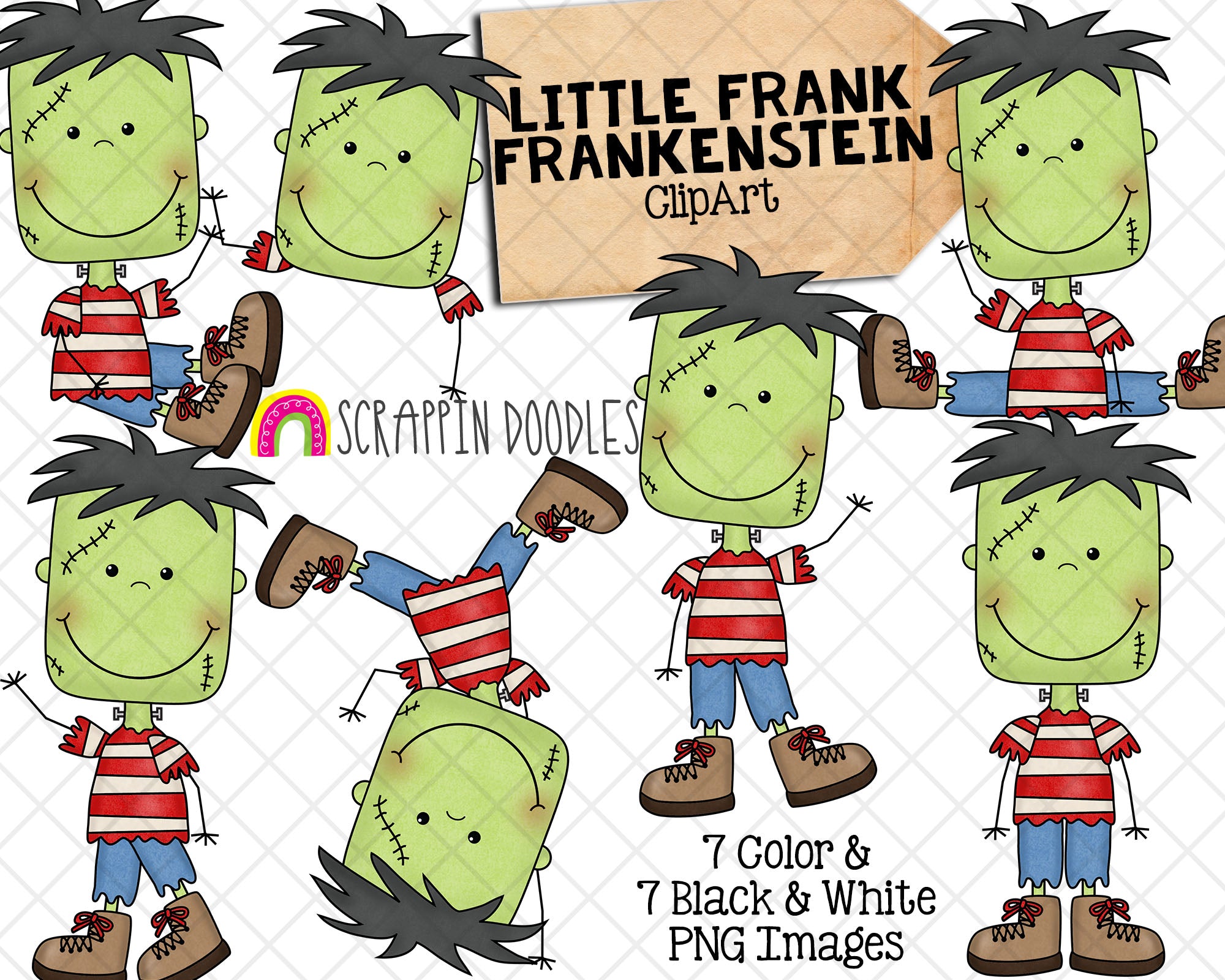 Frankenstein Clip Art Black And White