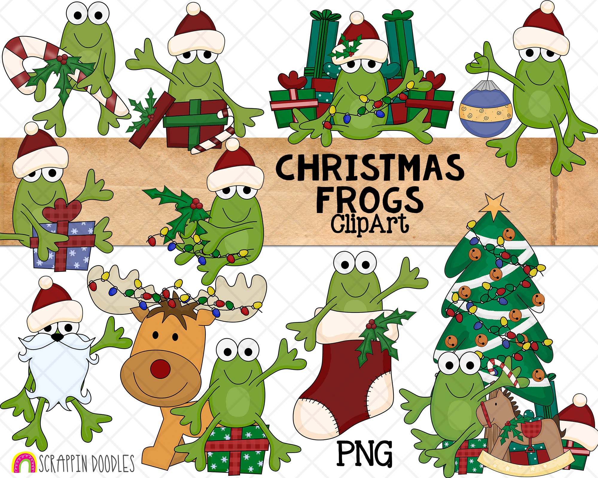 Frogs ClipArt Bundle - Frog ClipArt - Open License – Scrappin Doodles