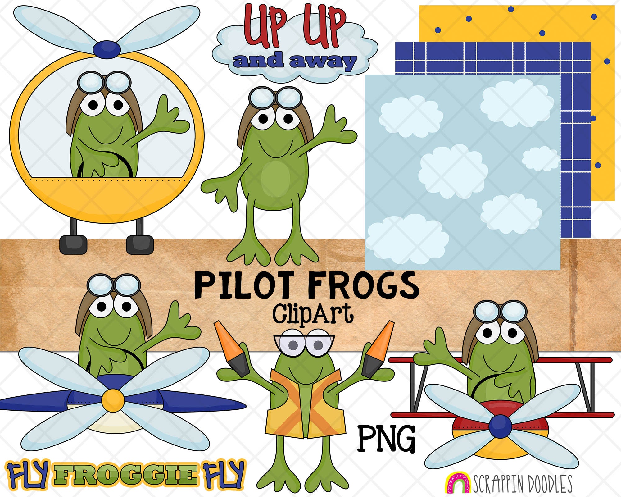 Frogs ClipArt Bundle - Frog ClipArt - Open License – Scrappin Doodles