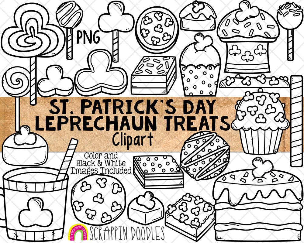 St. Patrick's Day ClipArt - Leprechaun Treats - St Patricks Day Party ...