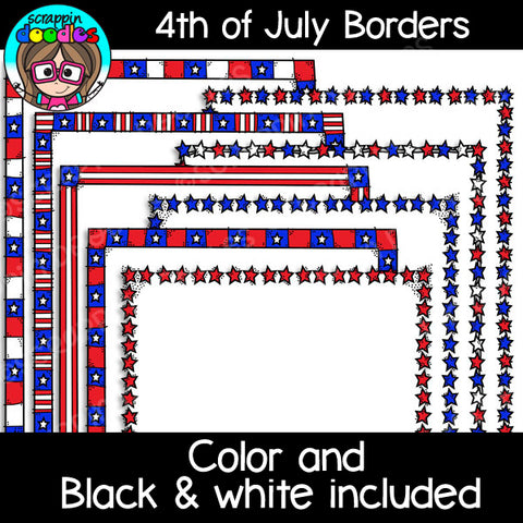 July Border Clipart