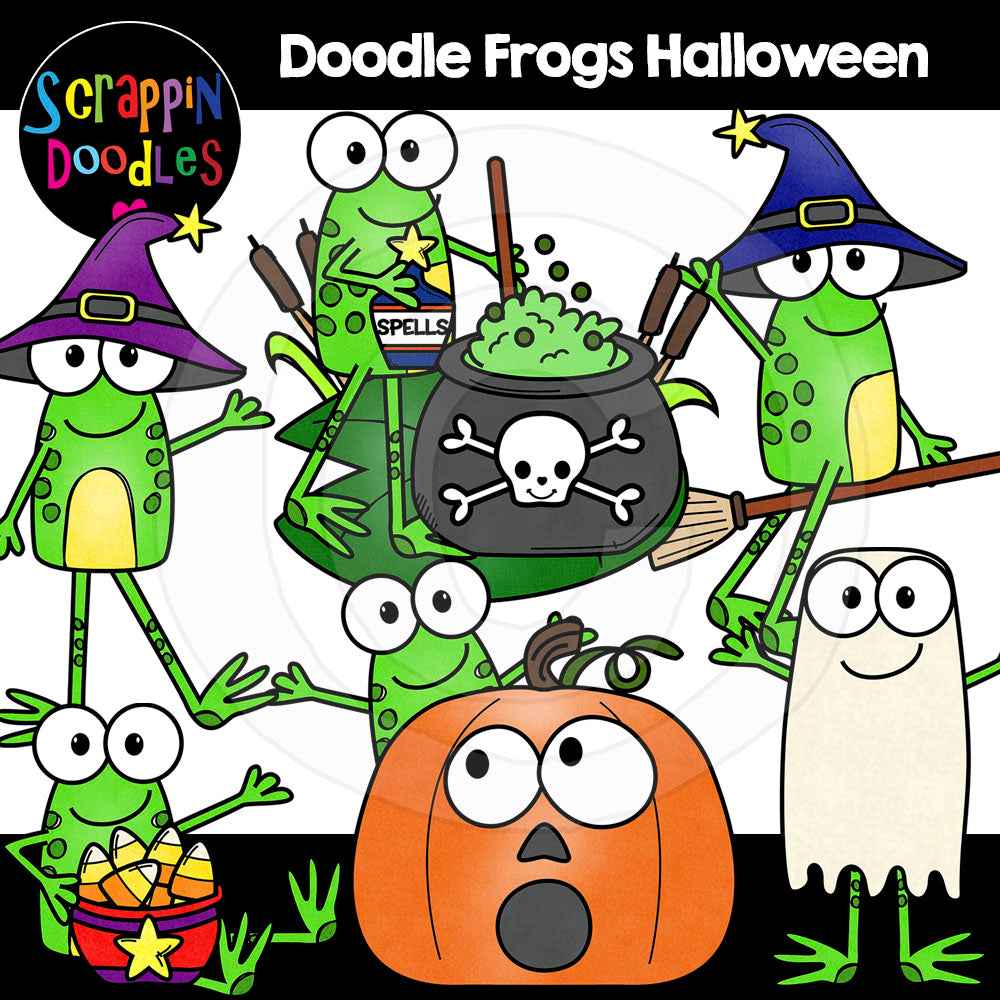 Doodle Frogs Clip Art Bundle 2 - Seasons & Holidays – Scrappin Doodles
