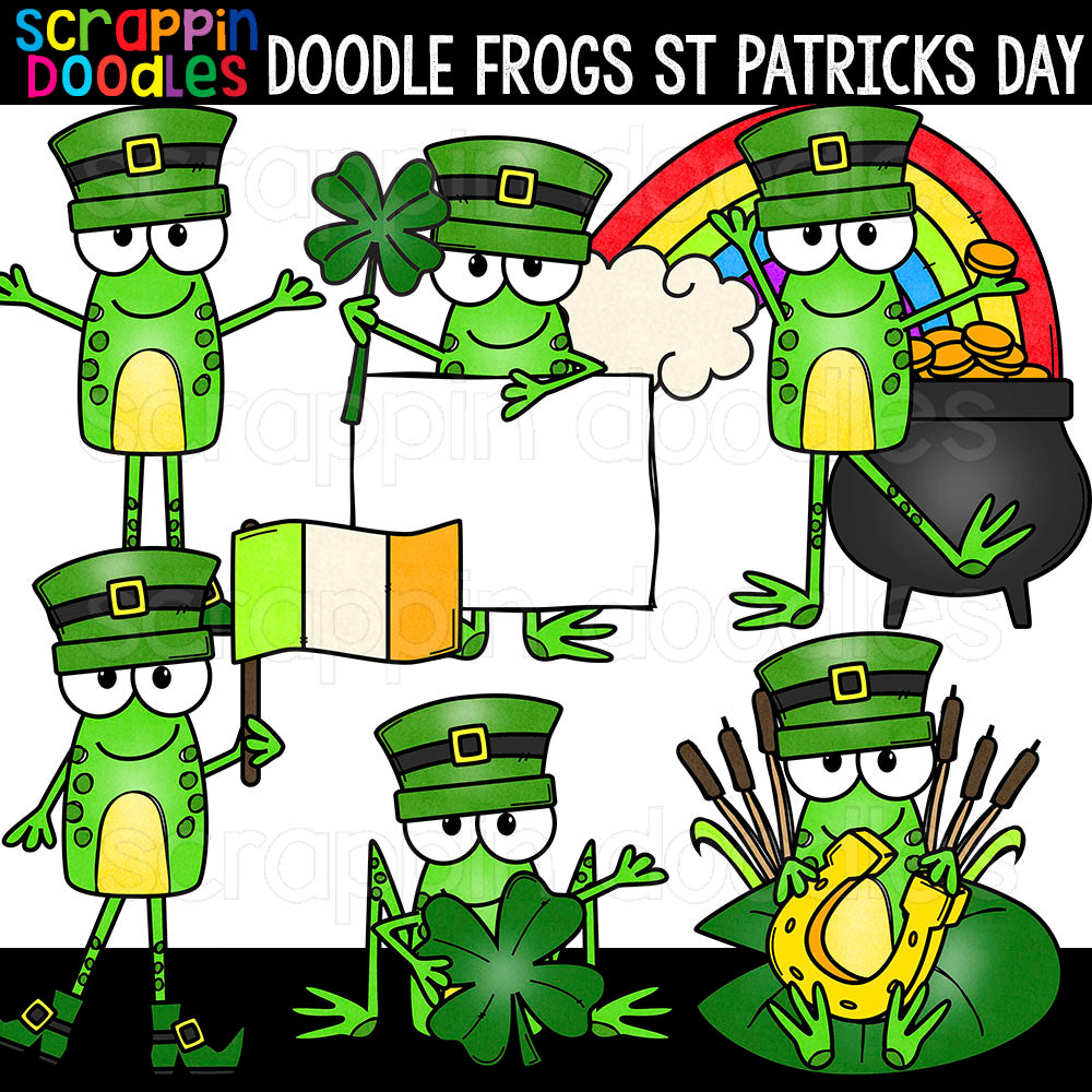 Doodle Frogs Clip Art Bundle 2 - Seasons & Holidays – Scrappin Doodles