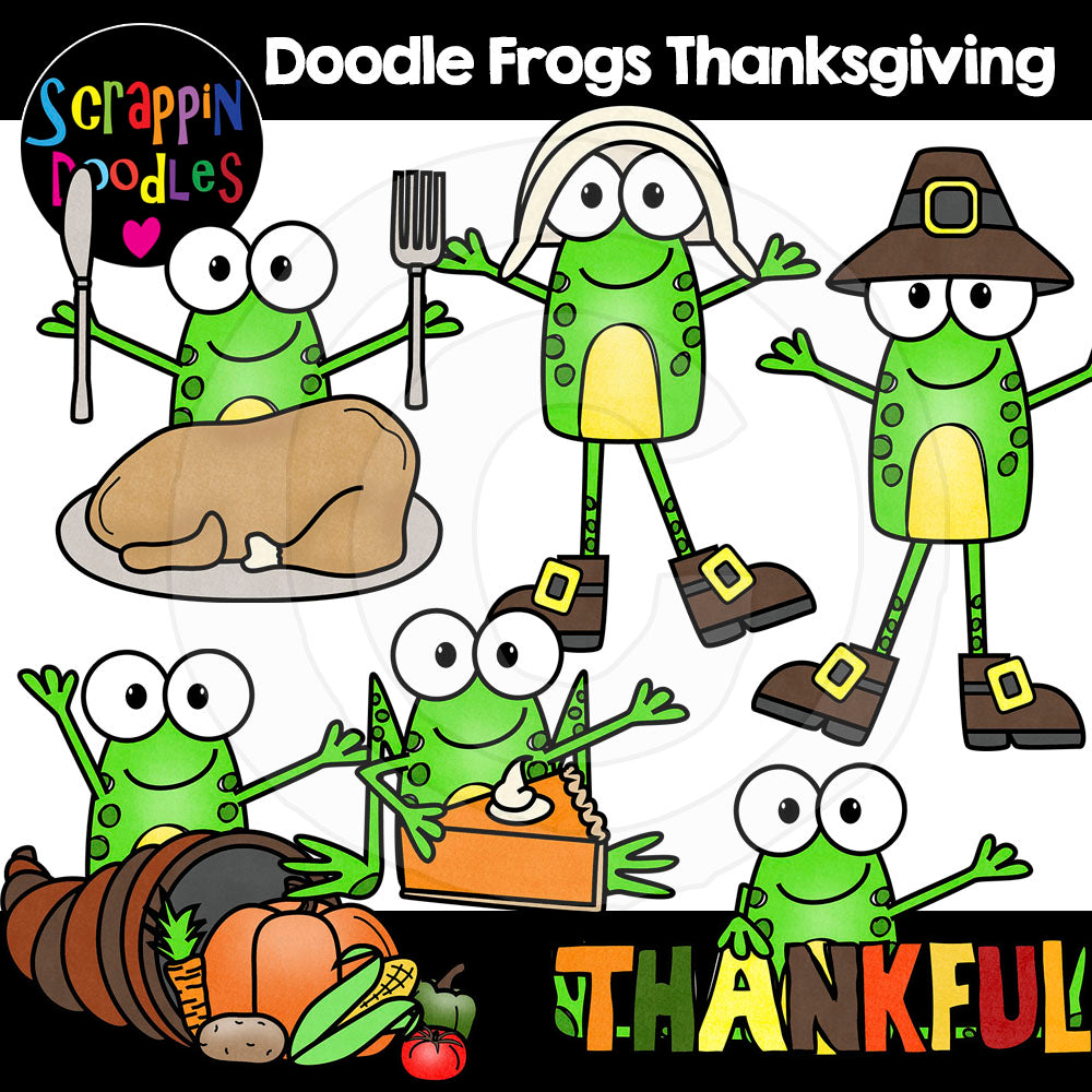 Doodle Frogs Clip Art Bundle 2 - Seasons & Holidays – Scrappin Doodles