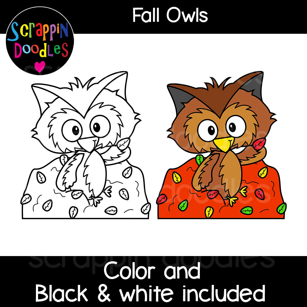 Autumn Owl Clip Art