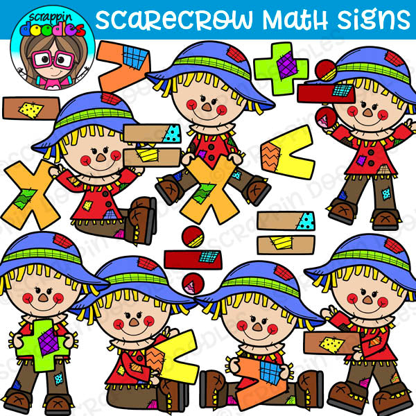 Scarecrow Math Signs Clipart – Scrappin Doodles