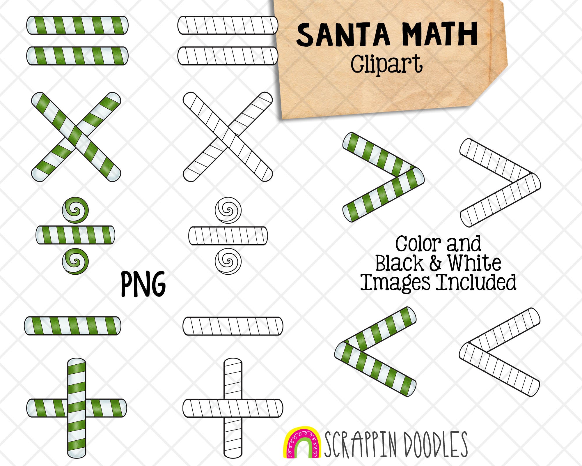 Santa Claus ClipArt Bundle - Cute Christmas Santas - Super Santa - Chr ...