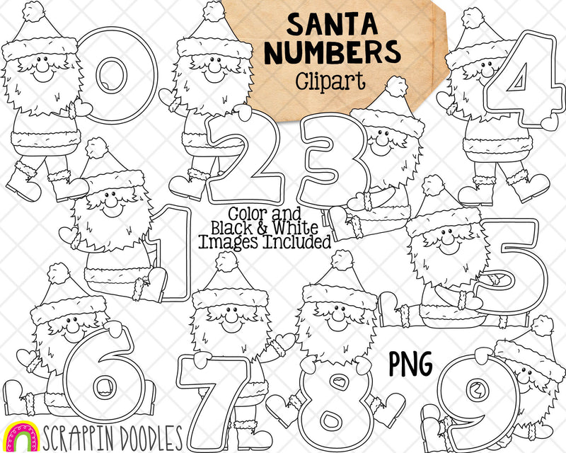 Numbers Clip Art Black And White