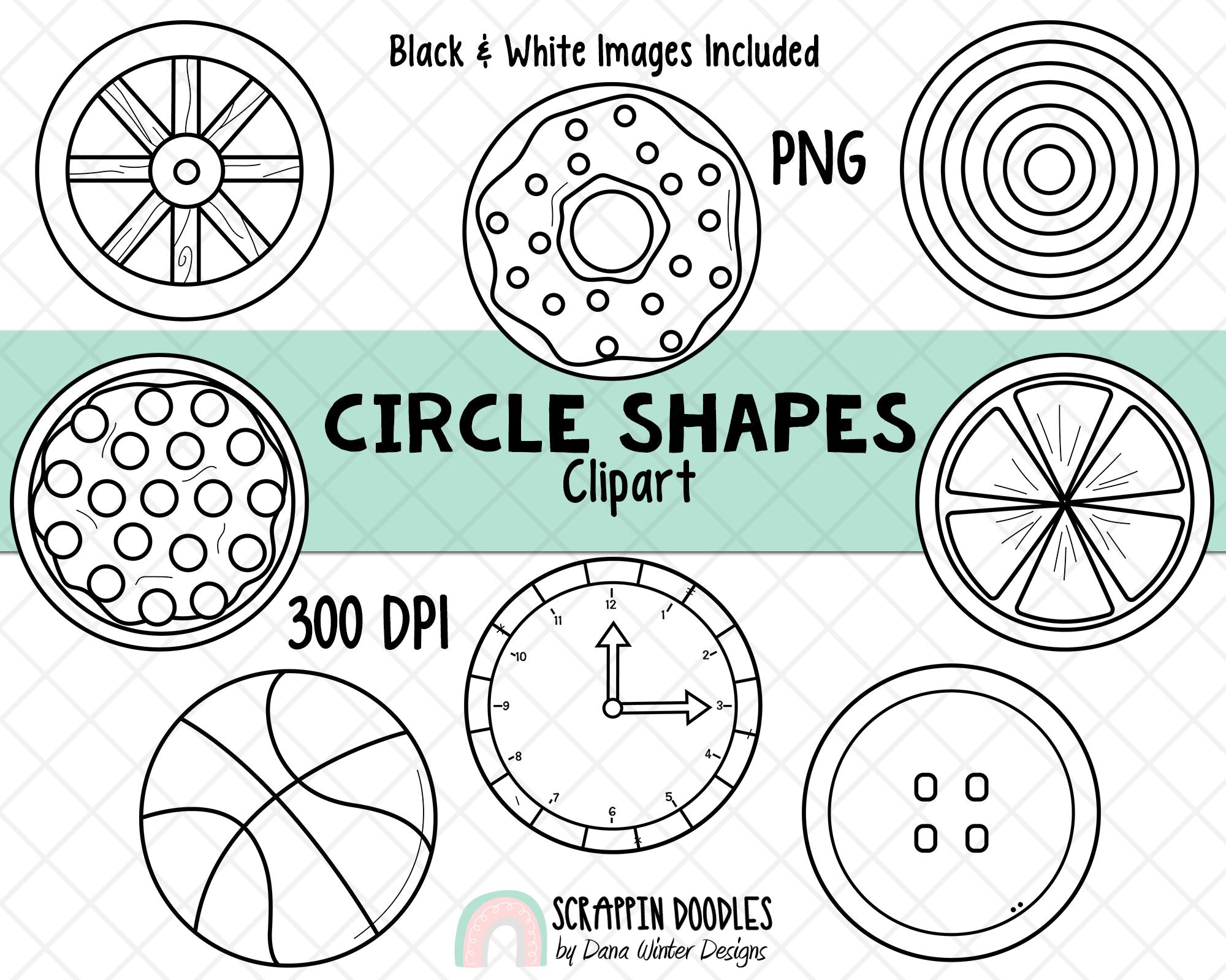 2D Shapes Clipart Bundle - Shapes Clip Art - Real Life Shapes ClipArt ...