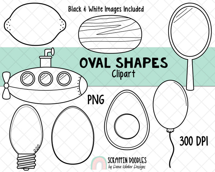 2D Shapes Clipart Bundle - Shapes Clip Art - Real Life Shapes ClipArt ...