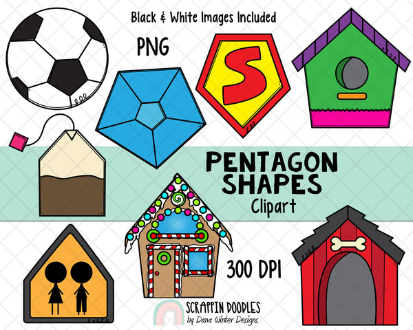 2D Shapes Clipart Bundle - Shapes Clip Art - Real Life Shapes ClipArt ...