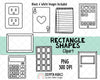 Shapes Clip Art - Real Life Rectangle Shapes ClipArt - Geometric Shape ...