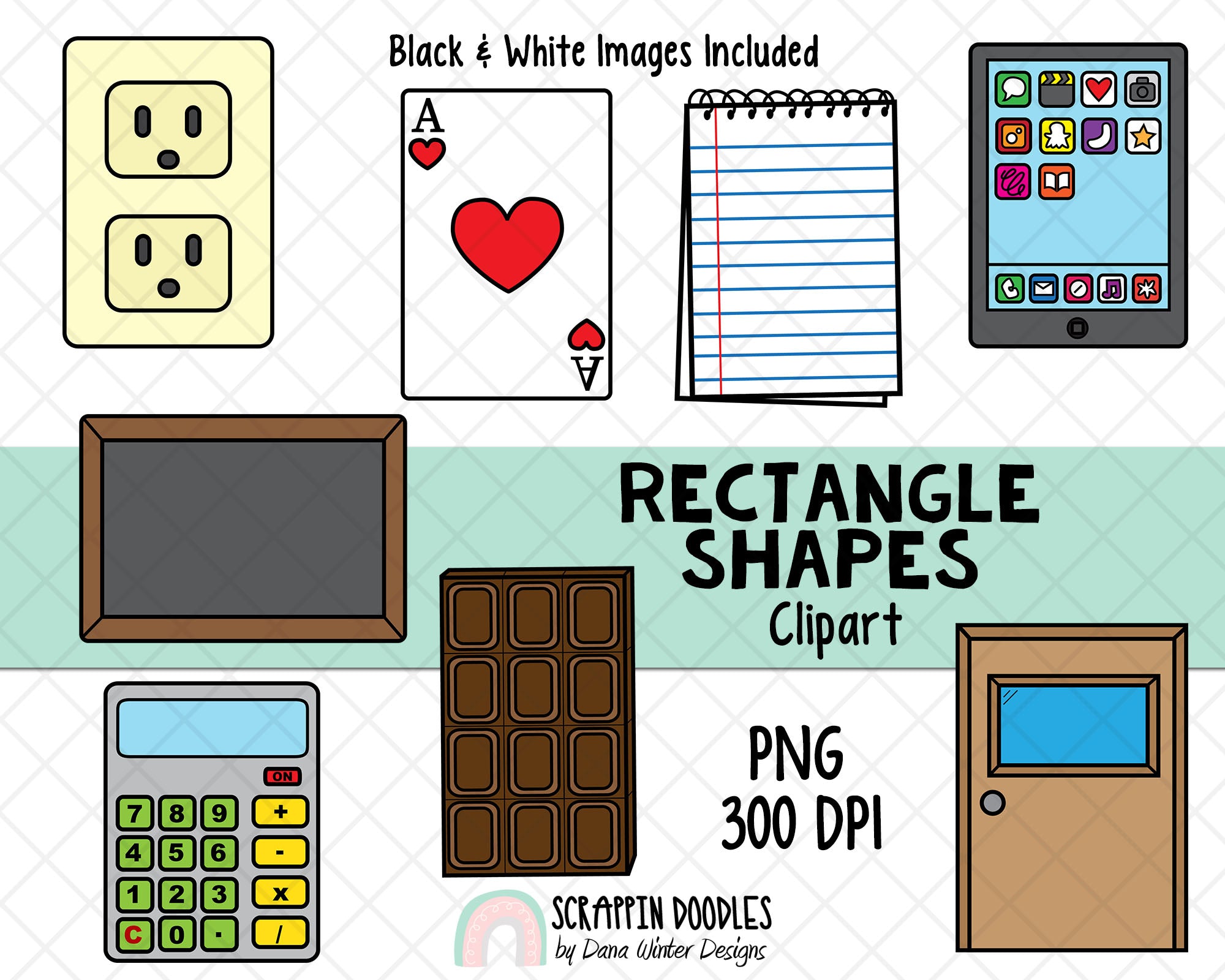 2D Shapes Clipart Bundle - Shapes Clip Art - Real Life Shapes ClipArt ...