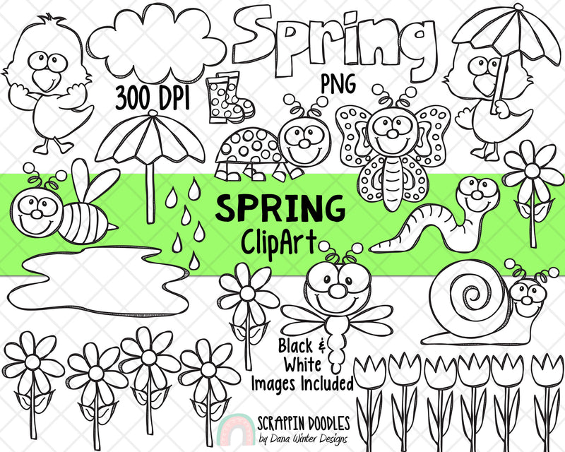 Spring Kids Clip Art