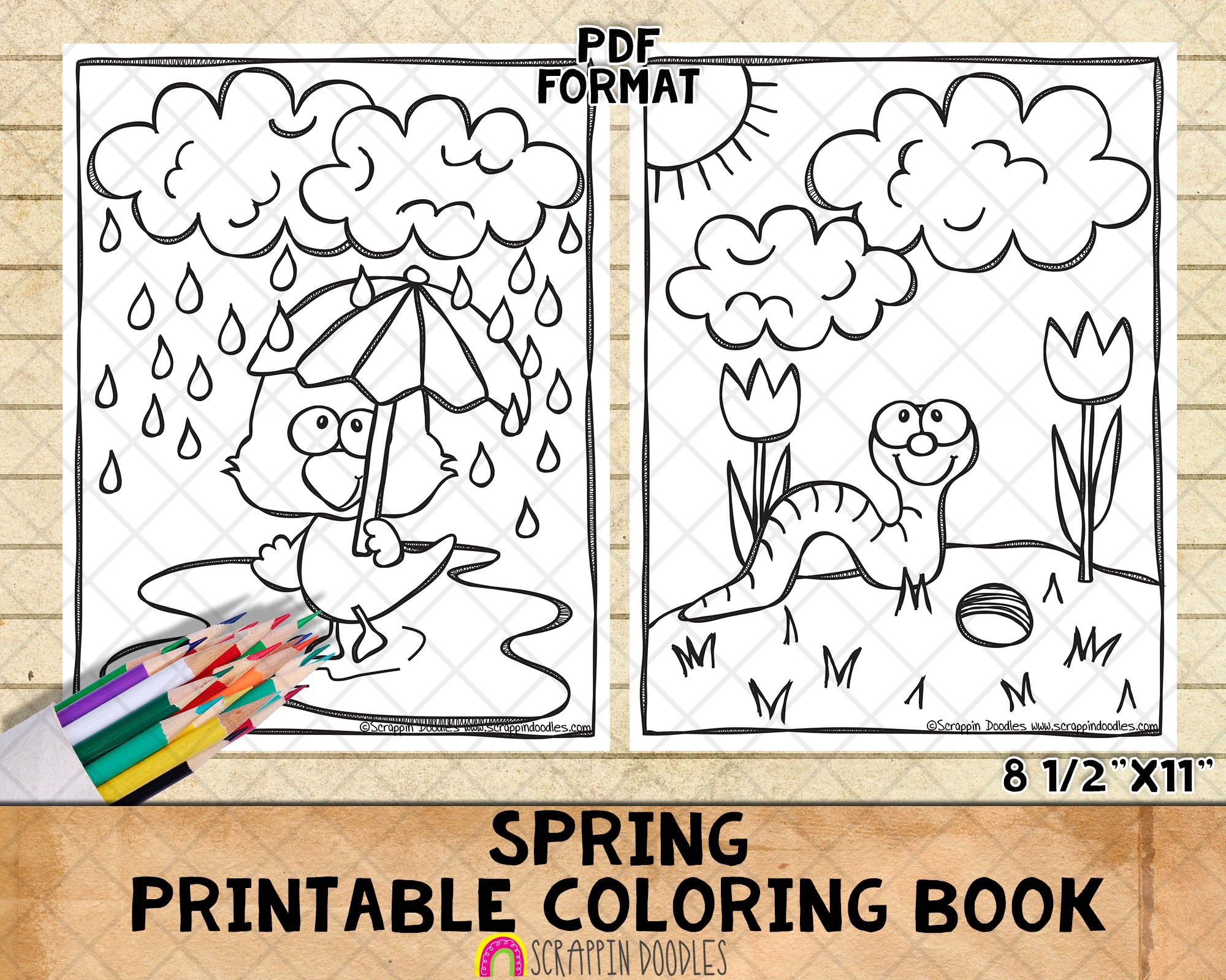 Spring Coloring Page