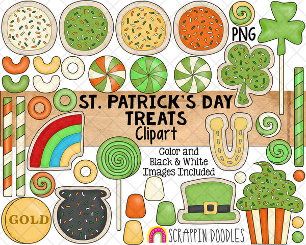 St. Patrick's Day Sweets ClipArt - St Patricks Day Cookies - Irish Lep ...
