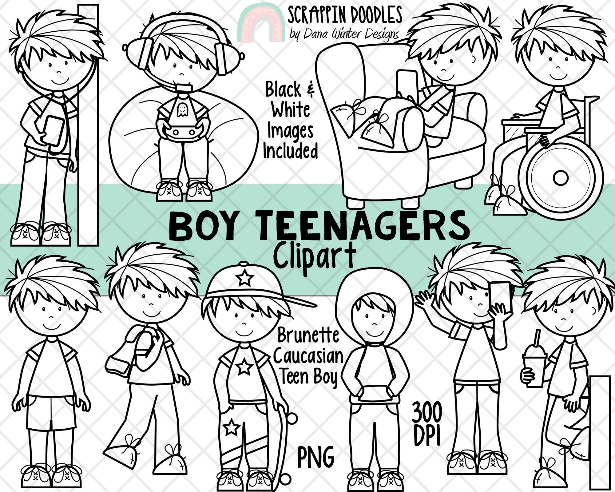 Teenage Boy Clipart