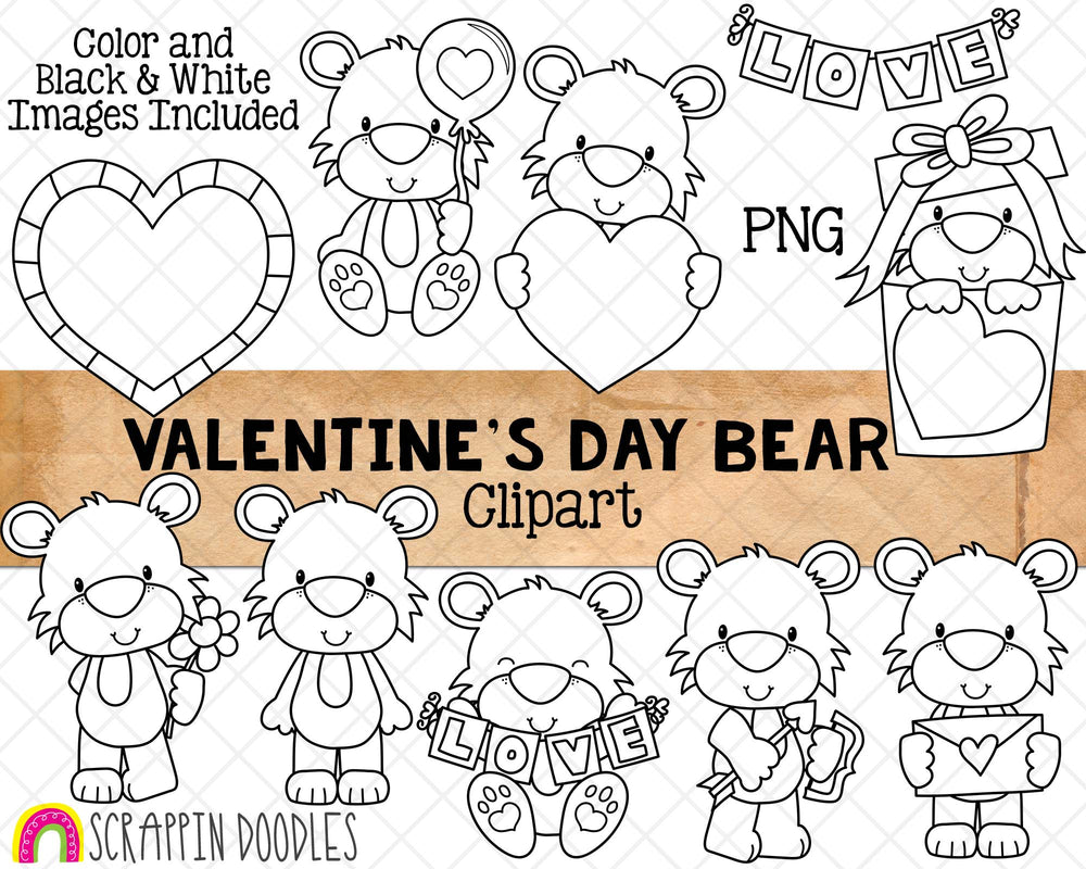 Valentine Bear ClipArt - Valentine's Day Bears - Valentines Day PNG ...